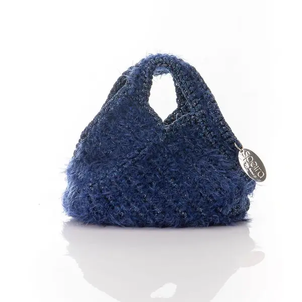 SPEIRA Mini Asymmetric Fuzzy Bag - Blue