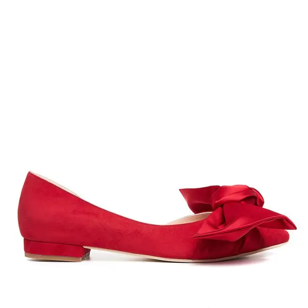 GINISSIMA Samantha Ballerinas With Bow - Red