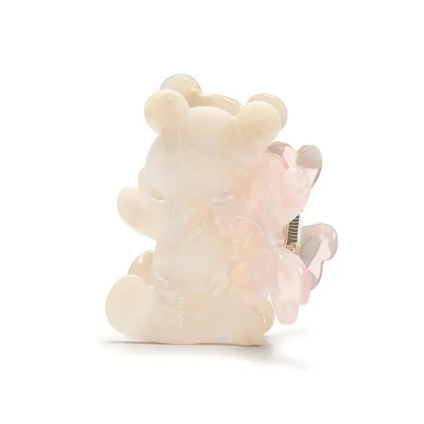 FREQNC ATELIER Ma Chérie Cuddly Bear Hair Claw - White