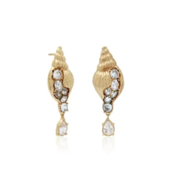 OCEANUS SWIMWEAR Mercenaria Earrings - Gold