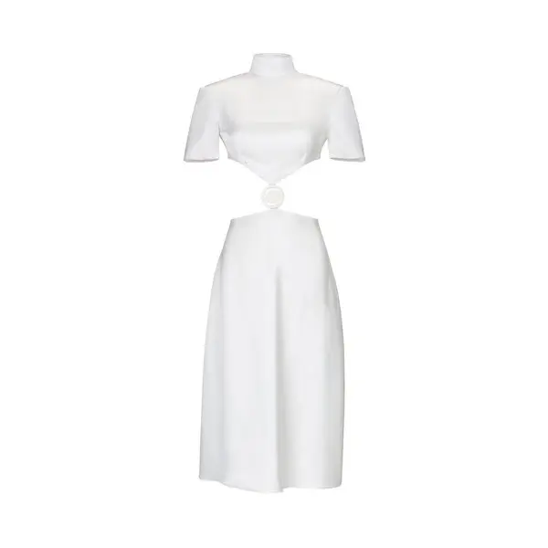 VESTIAIRE D'UN OISEAU LIBRE Paloma Blanca Silk Dress - White