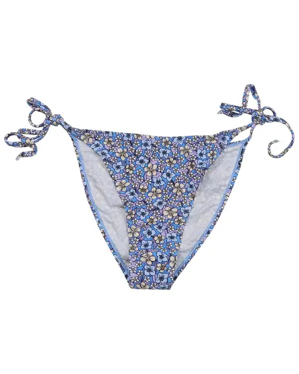 LORDS OF HARLECH Bonita Floral Field Bikini Bottom - Blue