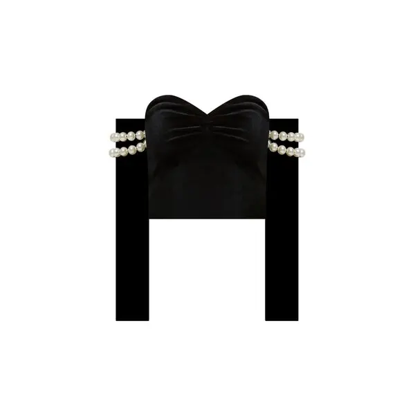 NUR KARAATA Gaillard Top - Black