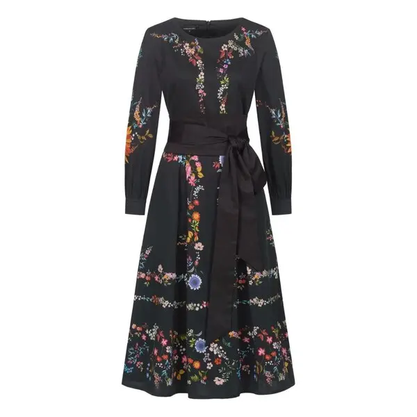 MARIANNA DÉRI Printed Long Sleeve Dress