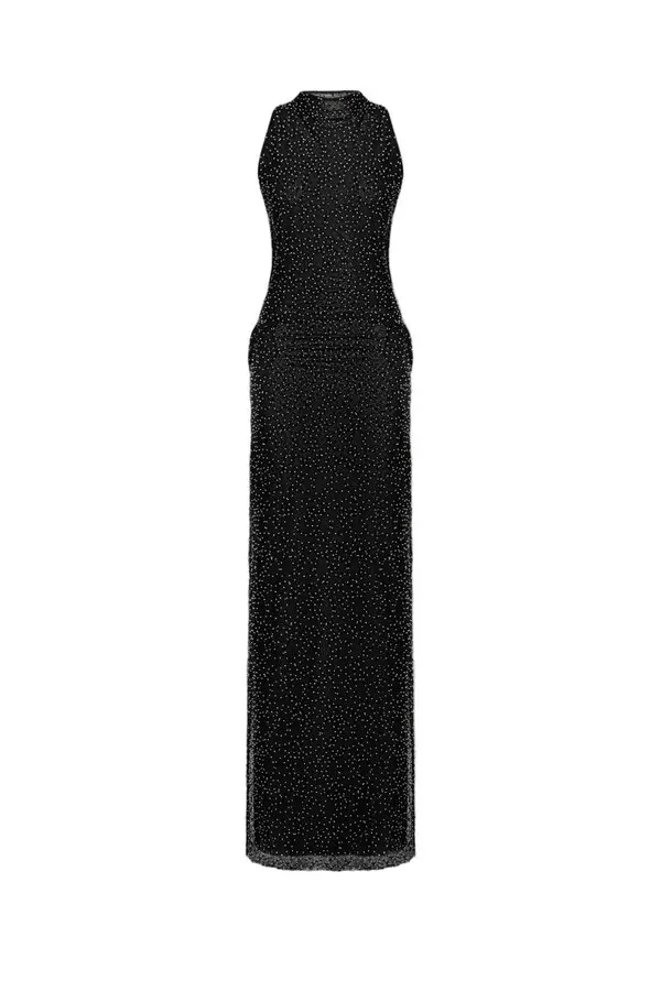 NOCTURNE Stone-embellished Maxi Dress