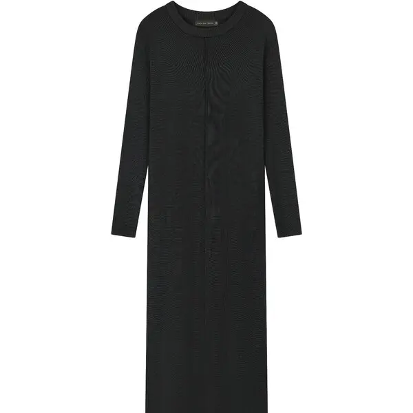 RAVE ON TREND Knitted Maxi Dress - Black