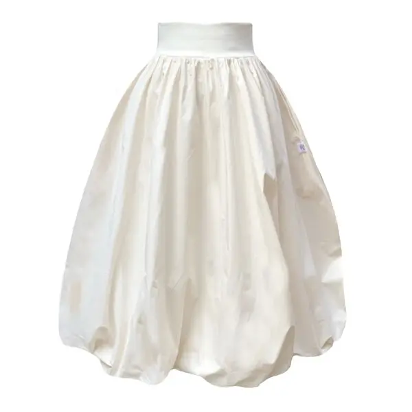FROCK TALES Enoki Puffball Skirt In Cream - White