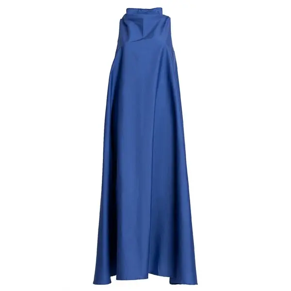 BIANCA POPP Bell Dress Long In Cotton - Blue