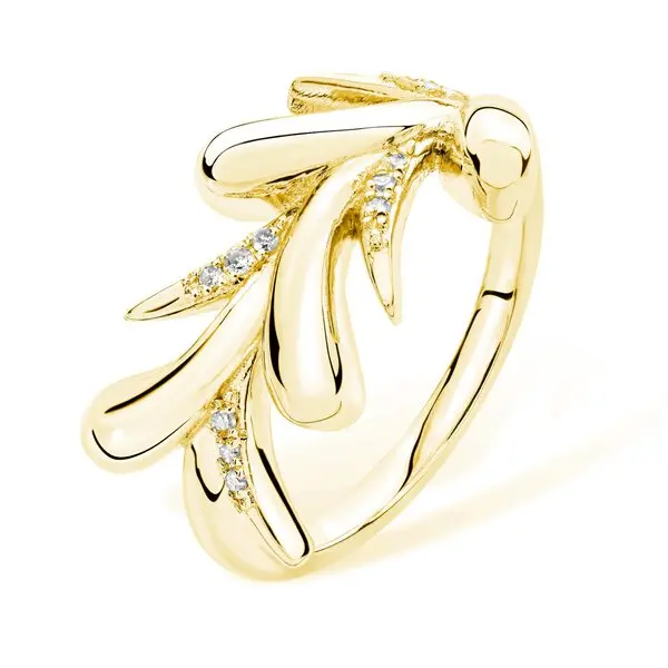 LUCY QUARTERMAINE Sycamore Ring In Vermeil - Gold
