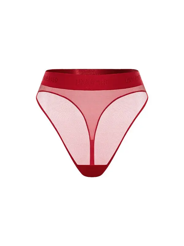 ZHILYOVA Hanna High-waisted Thong - Red