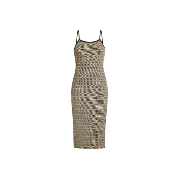 KNOWN SUPPLY Bodycon Tank Dress Vermont Jacquard - Black