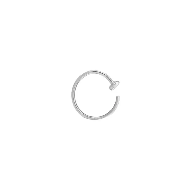 ZOHREH Mini Nose Ring 9k White Gold - Silver