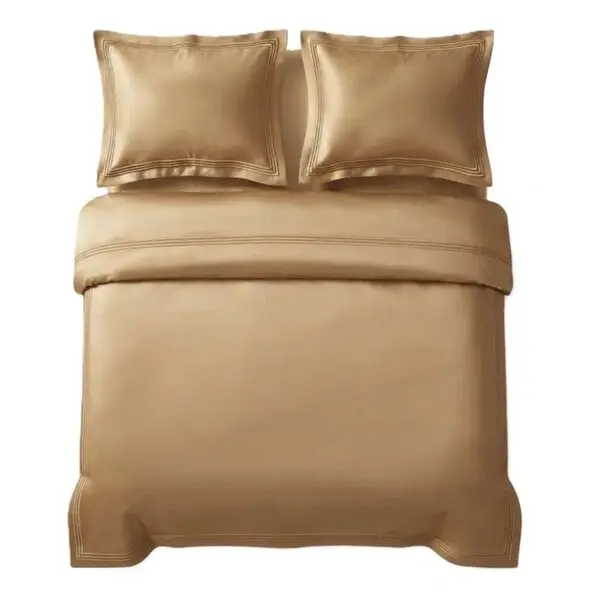 PURE PARIMA Triple Luxe Sateen Duvet Cover Set- Honey