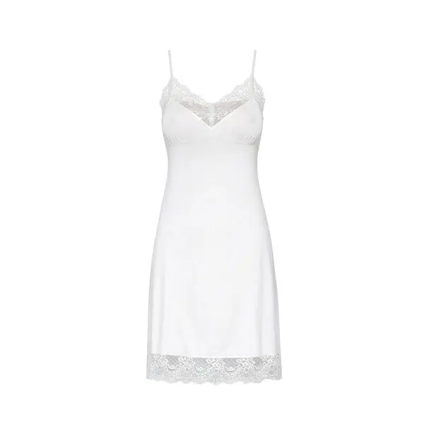 OH!ZUZA NIGHT&DAY Nightdress With Lace Ivory - White