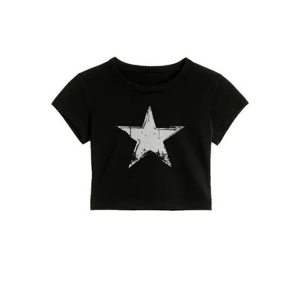 OTHER UK Star Shrunken T-shirt - Black