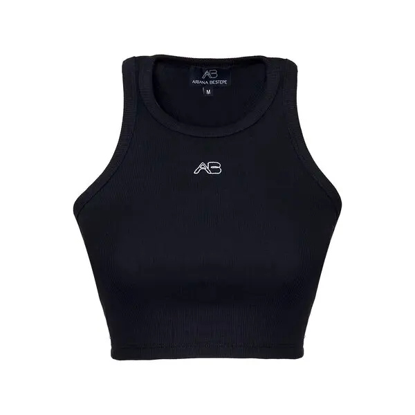 ARIANA BESTEPE Amara Crop Top - Black