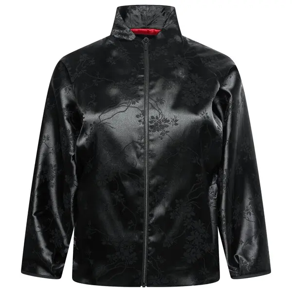 LIONESS BY TF Nior Flowery Silk Jacket - Black