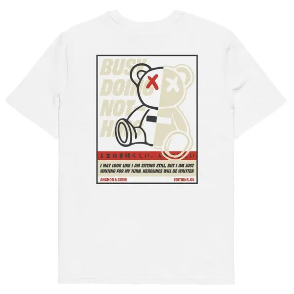 ANCHOR & CREW Four Busy Doing Nothing Editions Organic Cotton T-shirt - White