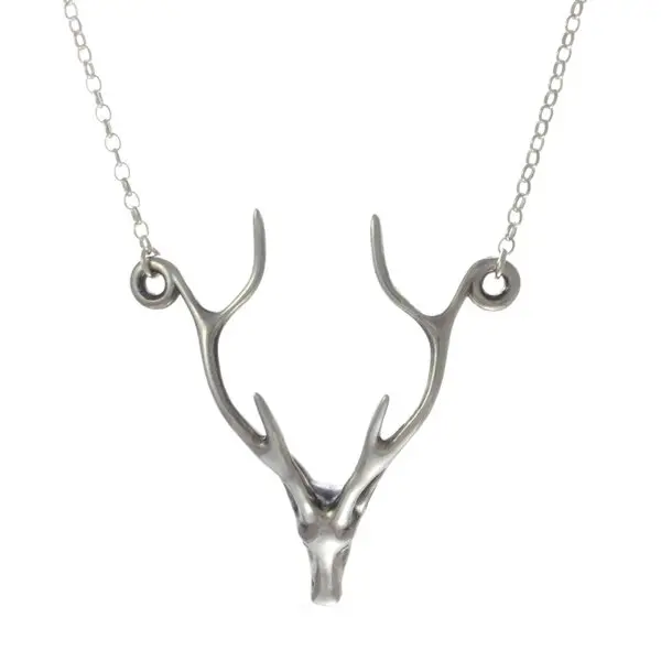 LEE RENEE Deer Necklace - Silver