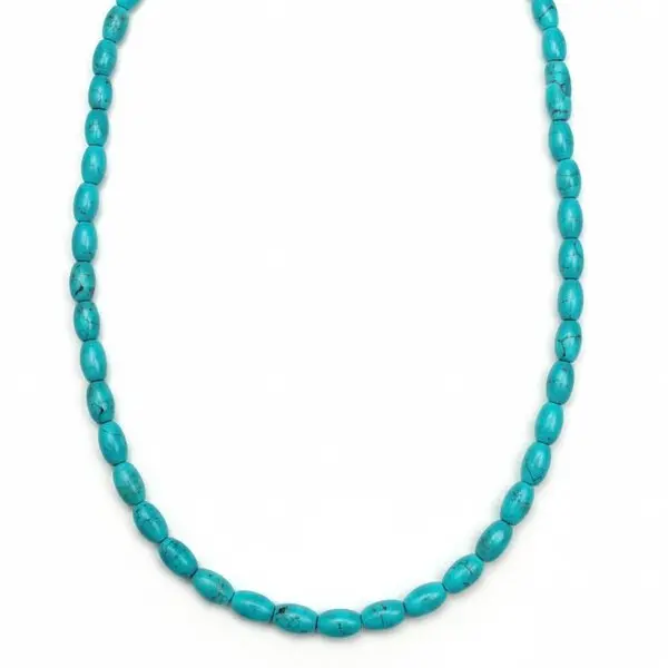LENI JAMES The Marbella Turquoise Necklace - Blue