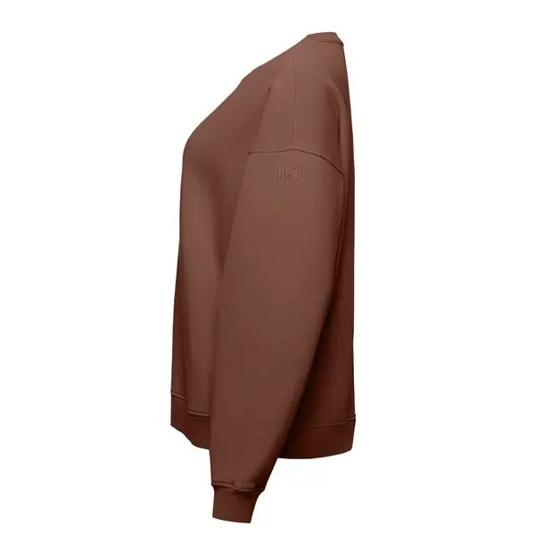 OCIO LEISUREWEAR Neutrals / Oversized Crewneck In Rye - Brown