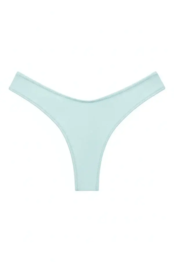 MONTCE Seafoam Silkie Lulu Zig-zag Stitch Bikini Bottom - Blue