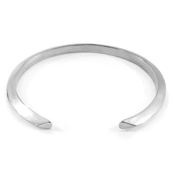 ANCHOR & CREW Benson Triagonal Maxi Wayfarer Bangle - Silver