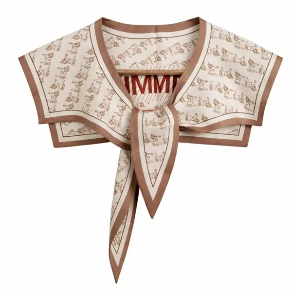 MY LITTLE NATURE False Collar For Her Detachable Collar For Tie Collar - Brown