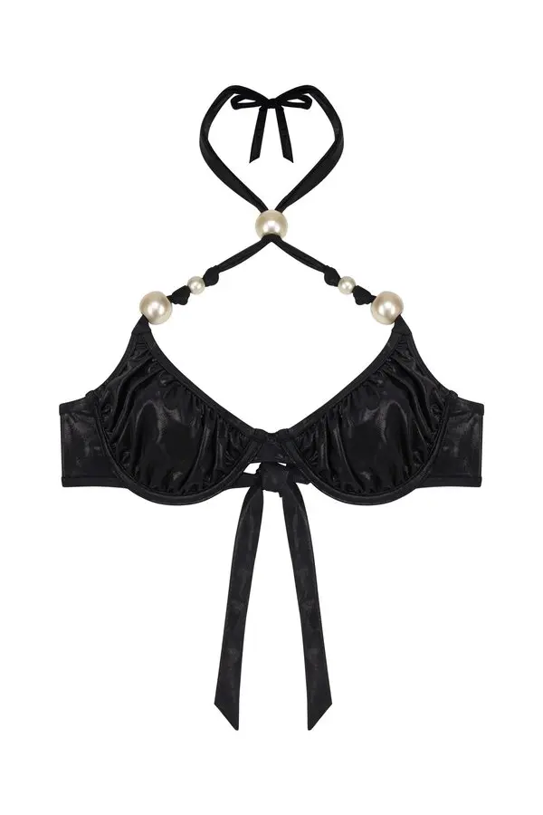 GOD SAVE QUEENS Coralia Top - Black