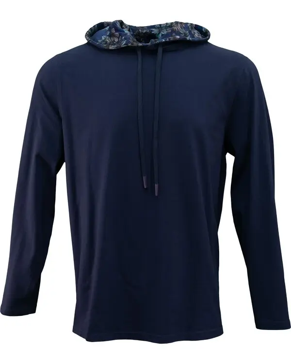 LORDS OF HARLECH Horatio Hoodie Midnight - Blue