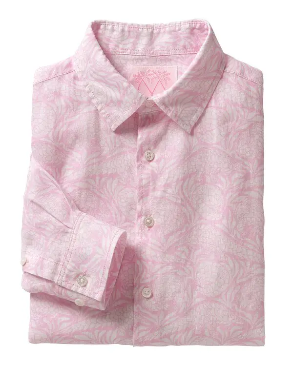 PINK HOUSE Linen Shirt Pangolin - Pink