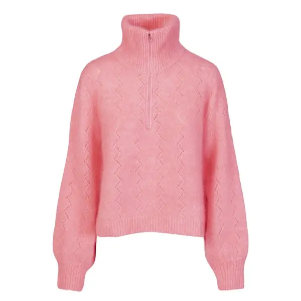 TIRILLM Mille" Fluffy Mohair Pullover & Purple