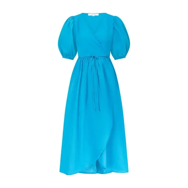 LULA-RU Belle Cotton Dress - Blue