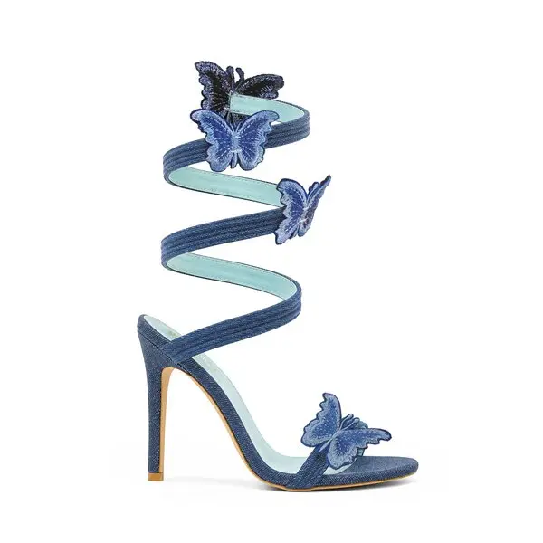 MAUI X LOLITA Aponi Butterfly Heeled Sandal - Blue