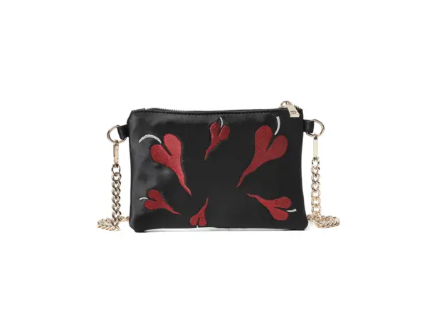 BELL HUTLEY Alice In Wonderland Embroidered Bag - Black