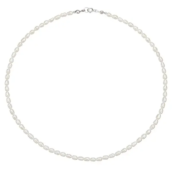 LILY & ROO Seed Pearl Choker - Silver