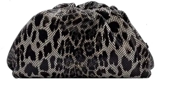 NOOKI DESIGN Lucinda Clutch Bag-snake - Black