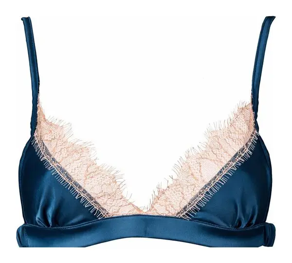 NOBLESSE OBLIGE Luna Bralette Petrol - Blue