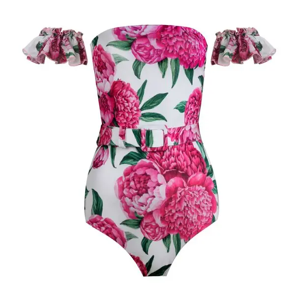 NUR KARAATA Mari Swimsuit - Gold