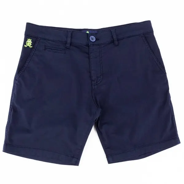 EIGHT X Navy Frog Chino Shorts - Blue