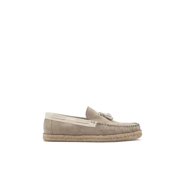 ILVI Neutrals Donato Mink Suede Leather Moccasin - Black