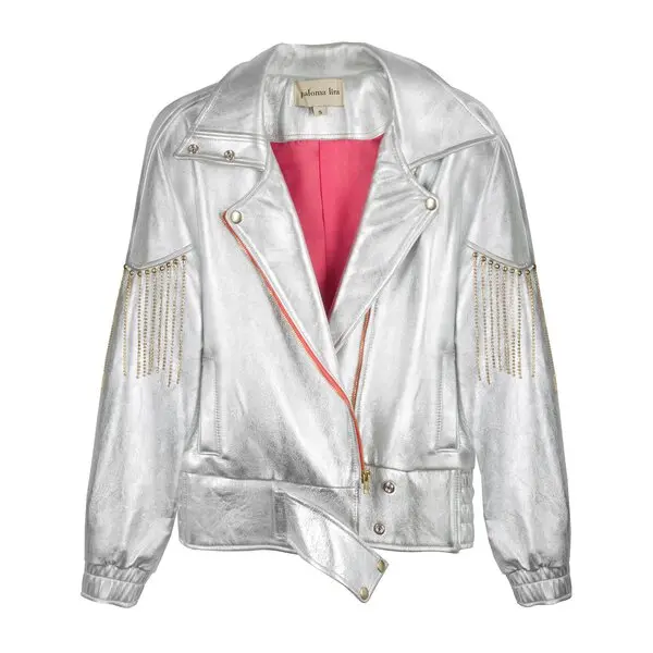 PALOMA LIRA Leather Jacket - Silver