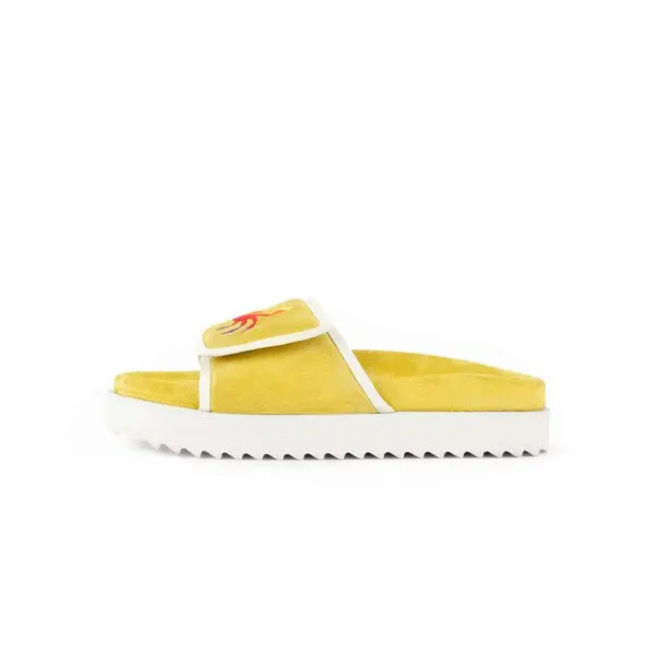 MYYAZ Phin Suede Slides - Yellow