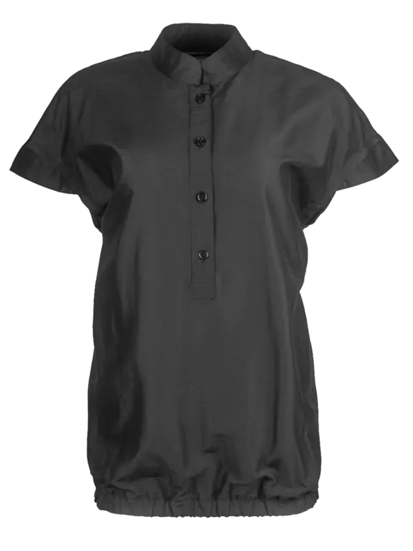 HELENE GALWAS Fee Cotton Blouse - Black