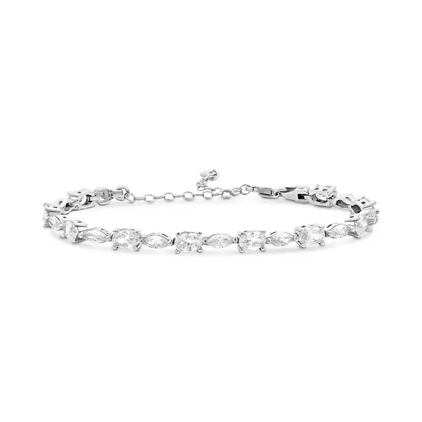 SHYMI Marquise Oval Tennis Bracelet - Silver