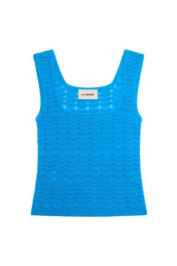 LA GRANNI Marsito Top Turquoise