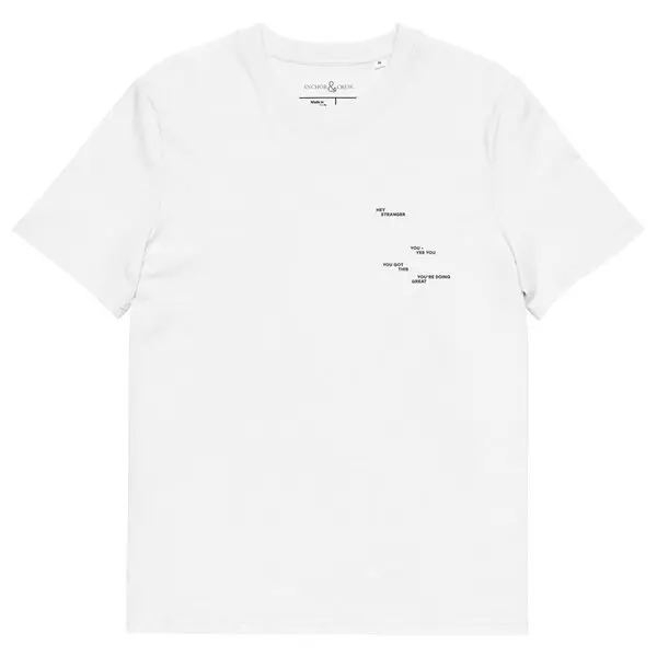 ANCHOR & CREW Seven You Are Enough X Tal Health Editions Organic Cotton T-shirt - White