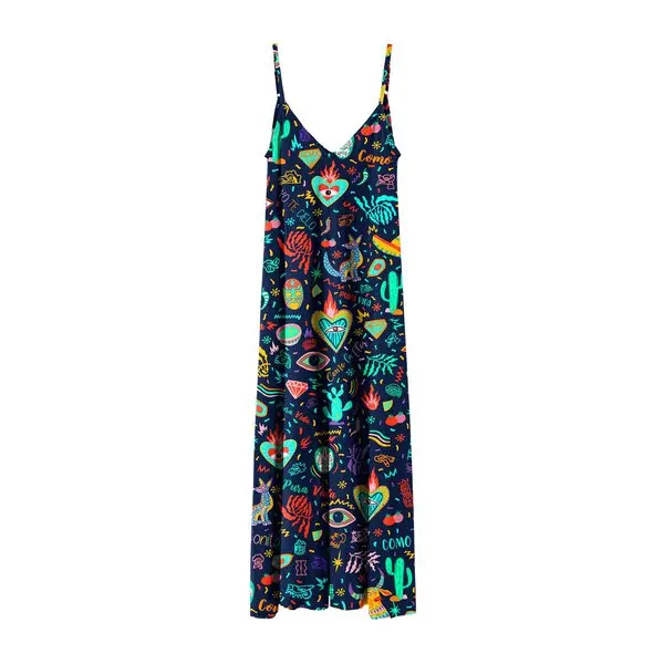 ALOHA FROM DEER Colorful Mexico Maxi Dress