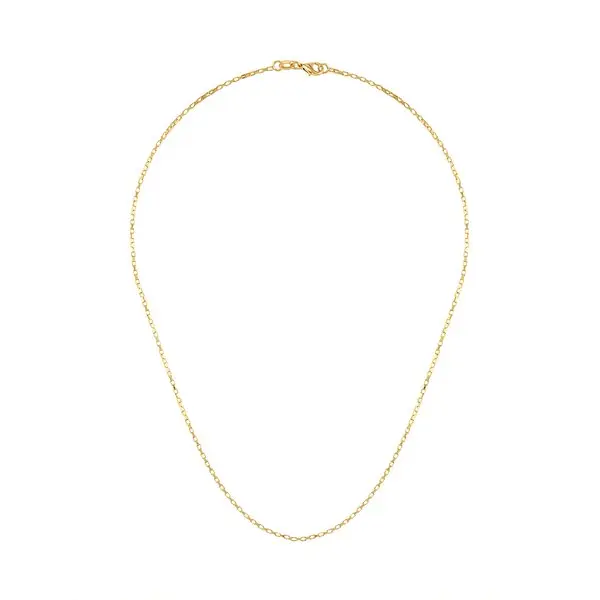 OLIVIA LE Roxy Diamond Cut Box Chain Necklace - Gold