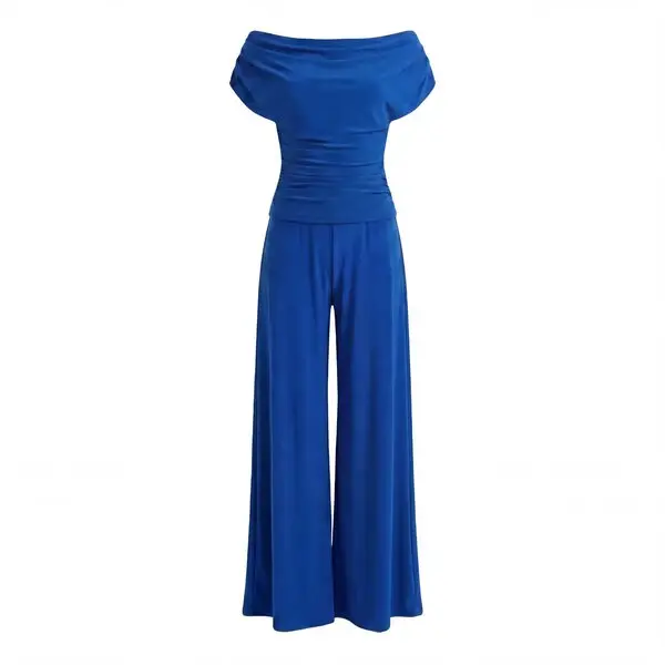 ATOM LABEL Carbon Jumpsuit In Cobalt - Blue